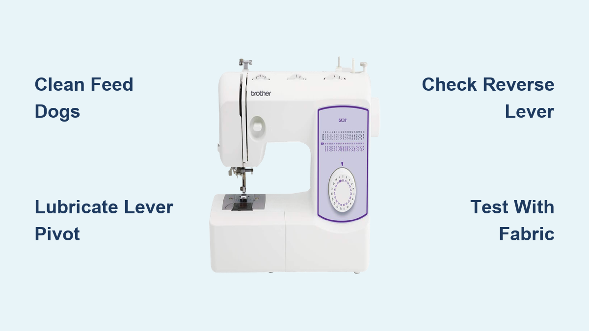 How to Fix Brother Sewing Machine Stuck in Reverse