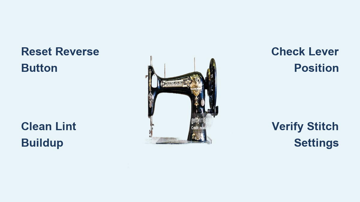 How to Fix Singer Sewing Machine Stuck in Reverse