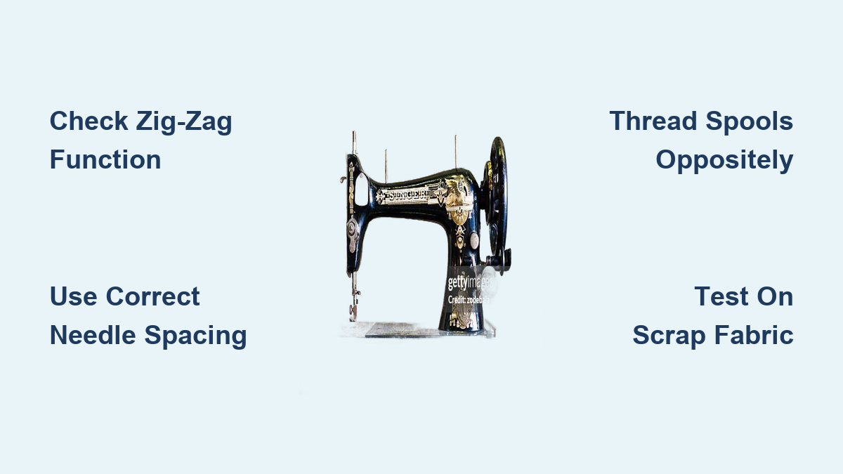 How to Use Double Needle on Singer Sewing Machine