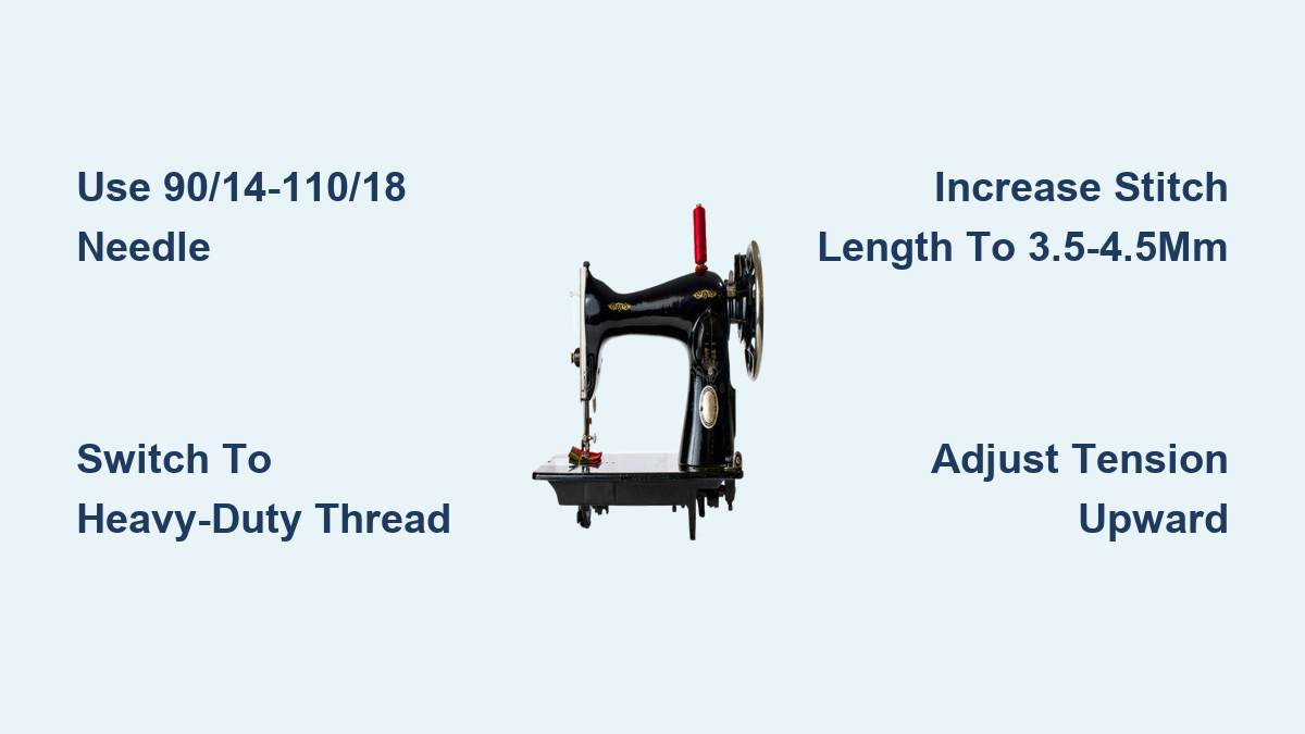 How to Sew Thick Fabric on Singer Sewing Machine