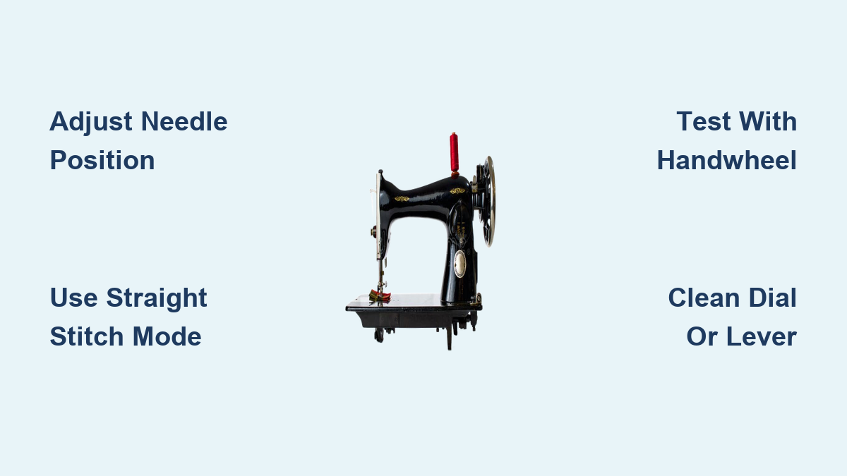 How to Adjust Needle Position on Singer Sewing Machine